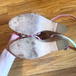 Coach | Shoes | Coach Hot Pink Wedge Sandals | Poshmark